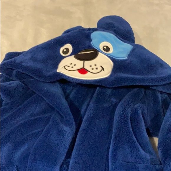 Pekkle | Pajamas | Pekkle Kids Boys Blue Teddy Bear Fleece Bathrobe ...